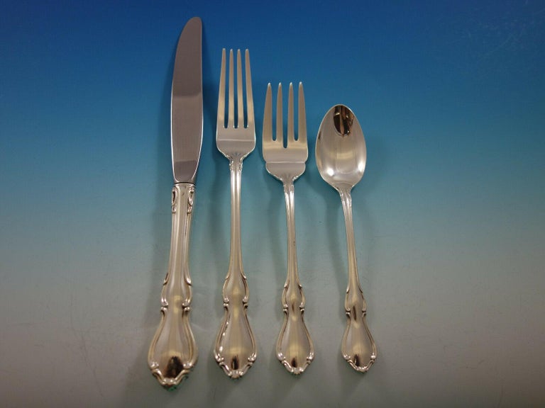 Hampton Court by Reed and Barton Sterling Silver Flatware Set 18 ...