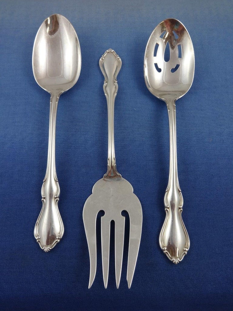 Hampton Court by Reed and Barton Sterling Silver Flatware Set Service ...