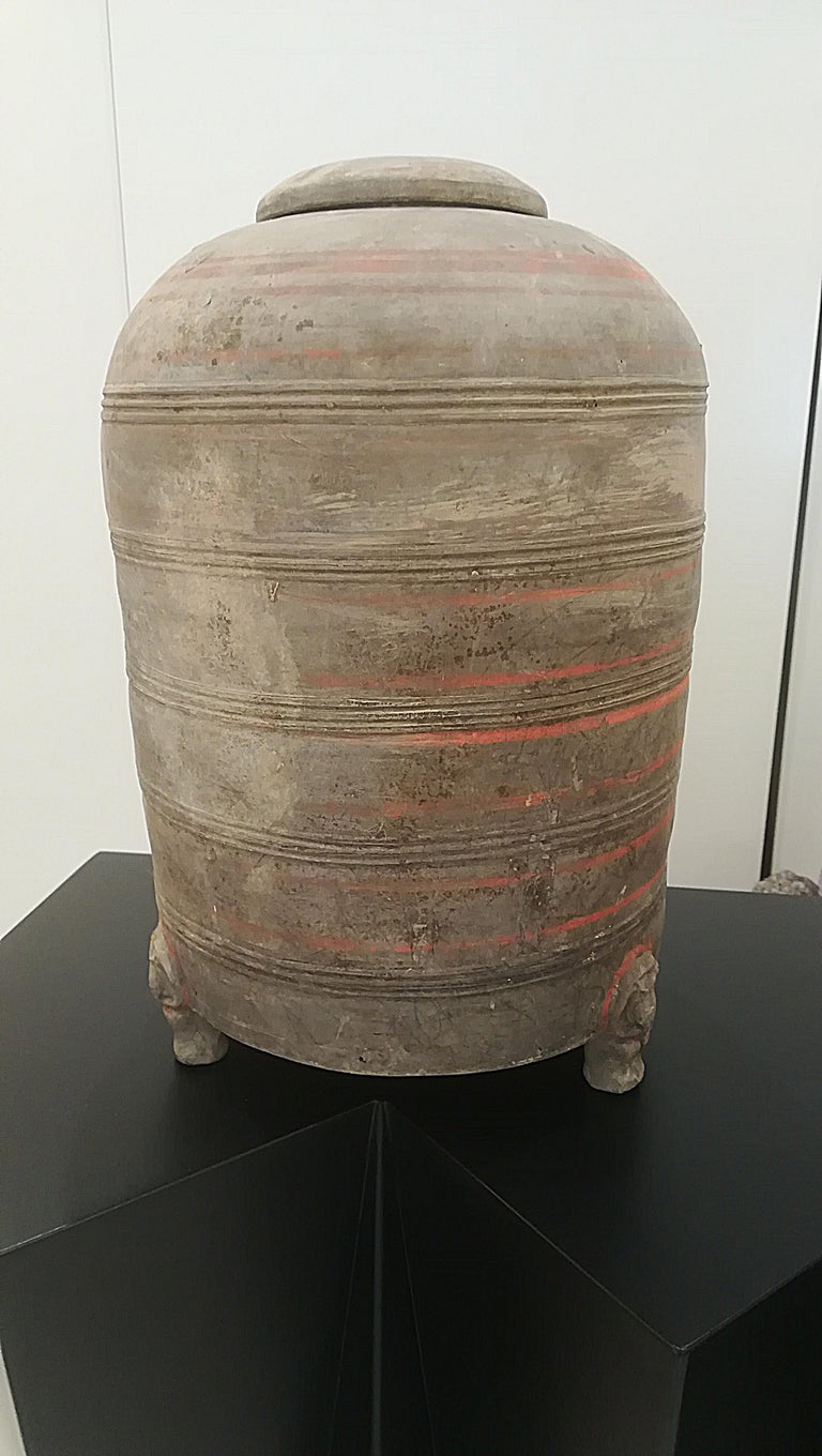 Han Dynasty '202 BCE-220 CE' Chinese Covered Pot For Sale at 1stDibs