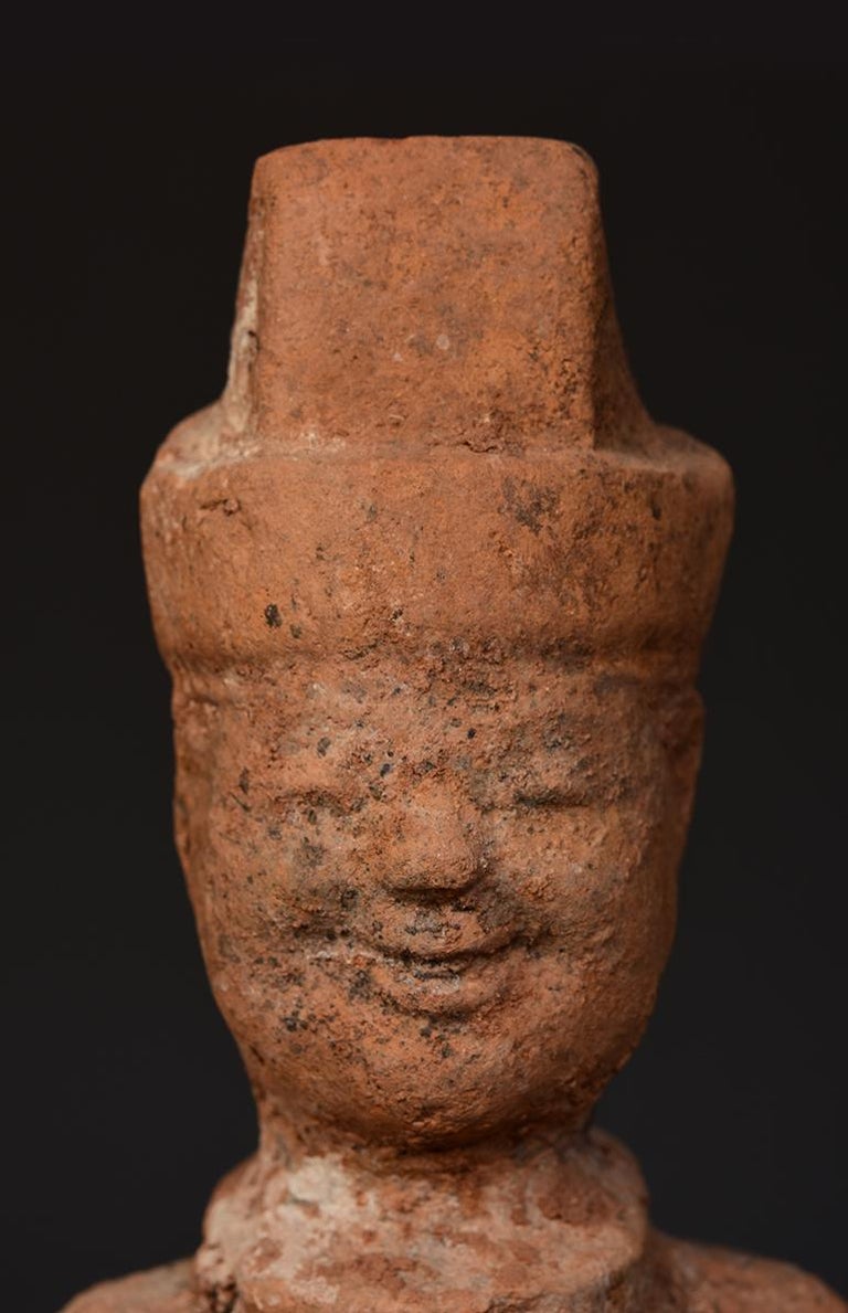 Han Dynasty, Antique Chinese Pottery Entertainer Figurine For Sale at ...