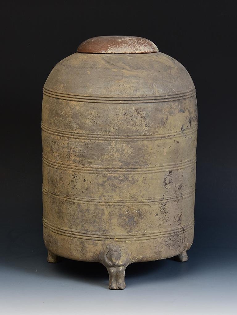 Han Dynasty, Antique Chinese Pottery Granary Jar with Lid For Sale at ...
