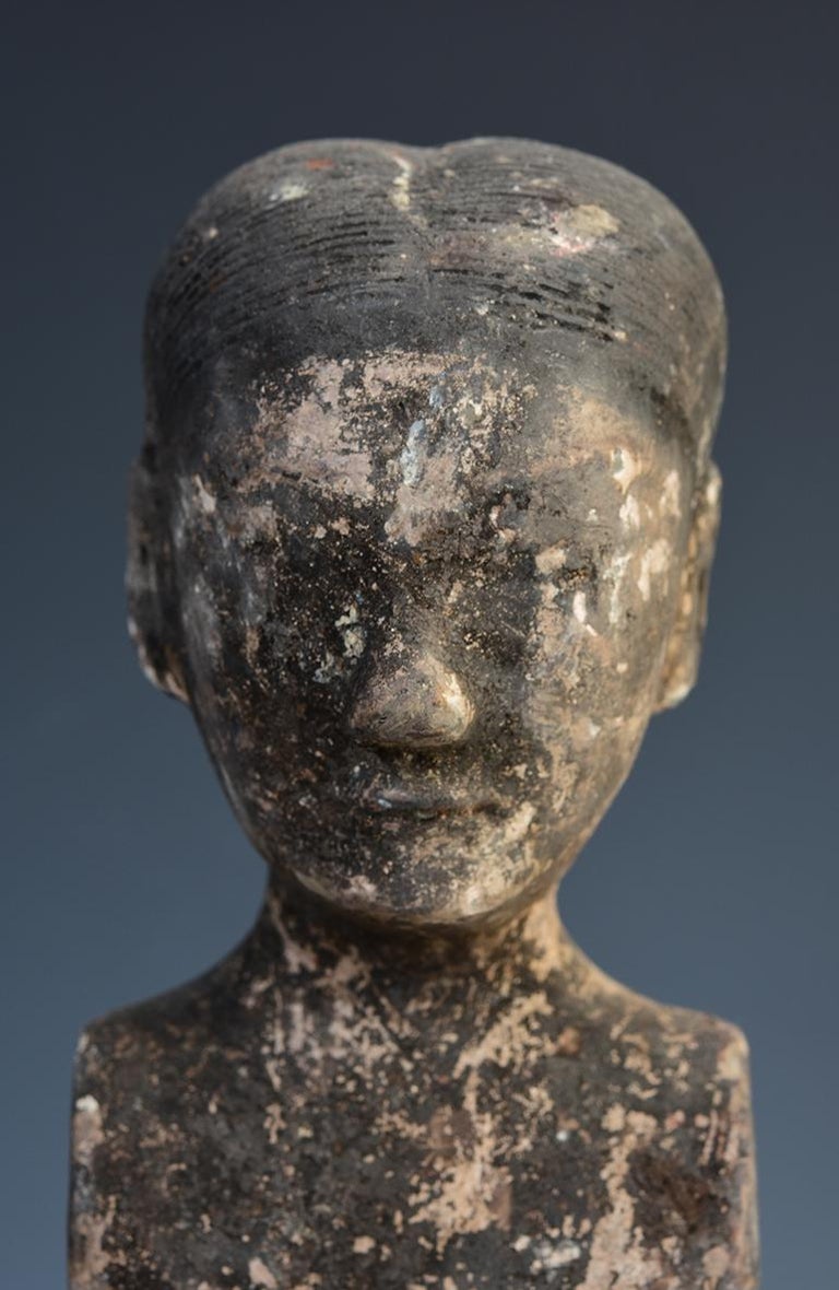 Han Dynasty, Antique Chinese Pottery Stick Lady at 1stDibs