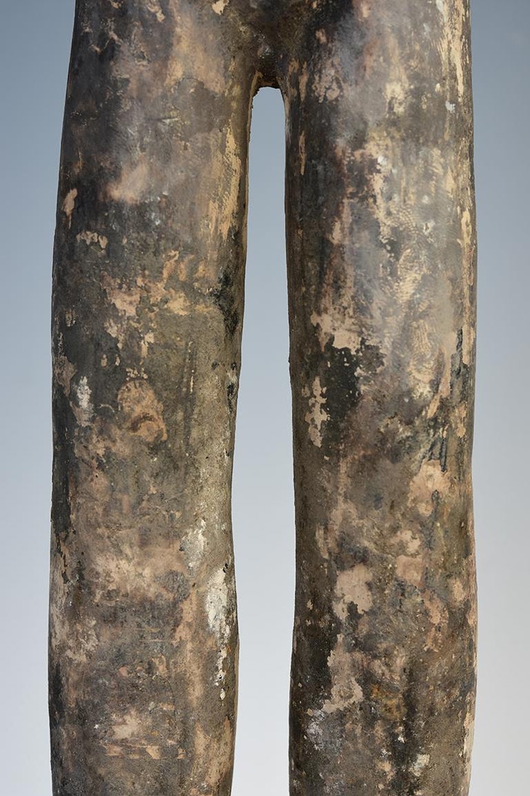 Han Dynasty, Antique Chinese Pottery Stick lady For Sale at 1stDibs