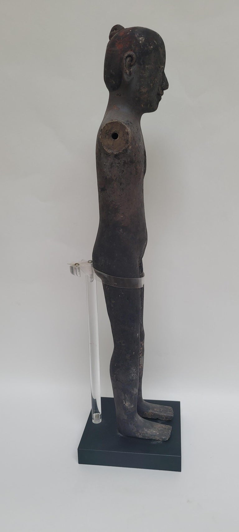 Han Dynasty Black Stick Figure For Sale at 1stDibs