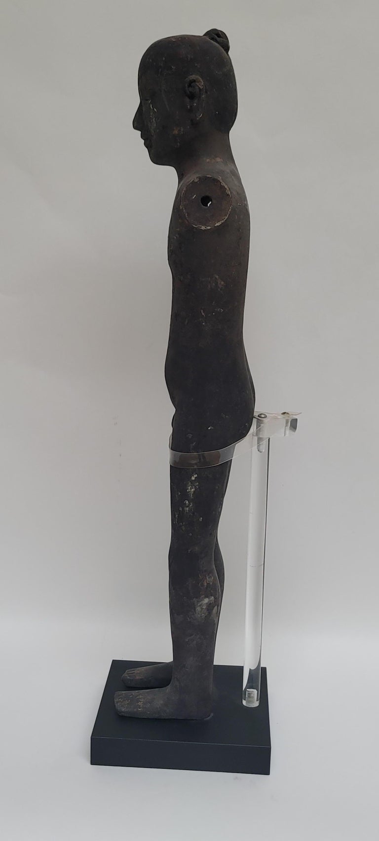 Han Dynasty Black Stick Figure For Sale at 1stDibs