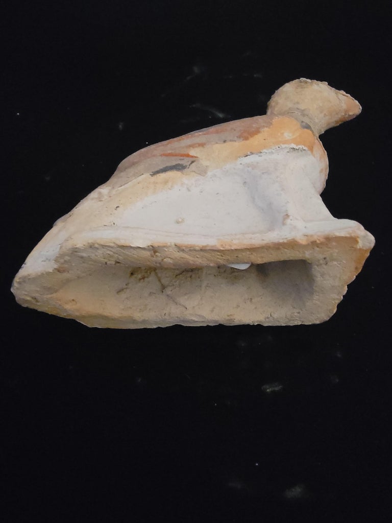 Han Period Parrot with Polychrome For Sale at 1stDibs