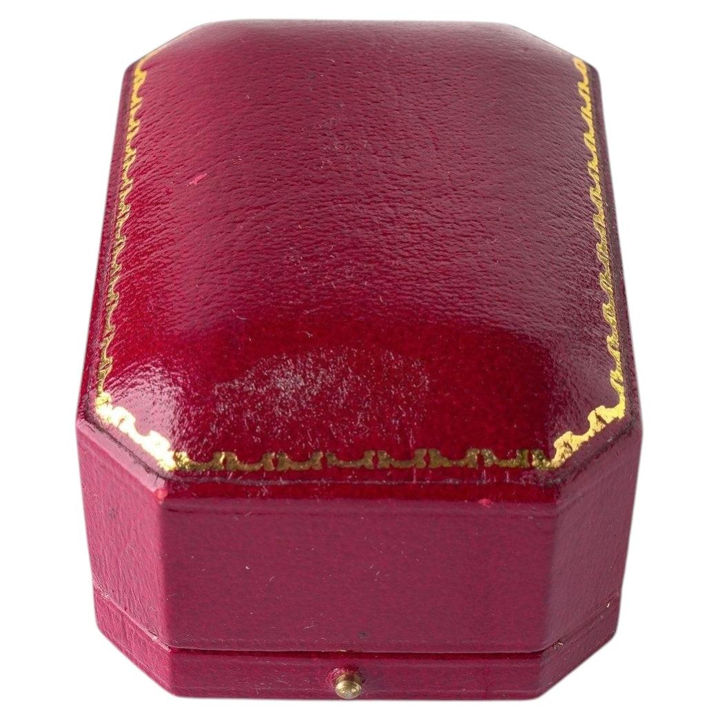 Antique H. Drows, 20 Copthall Avenue, London EC Red Leather Ring Box ...