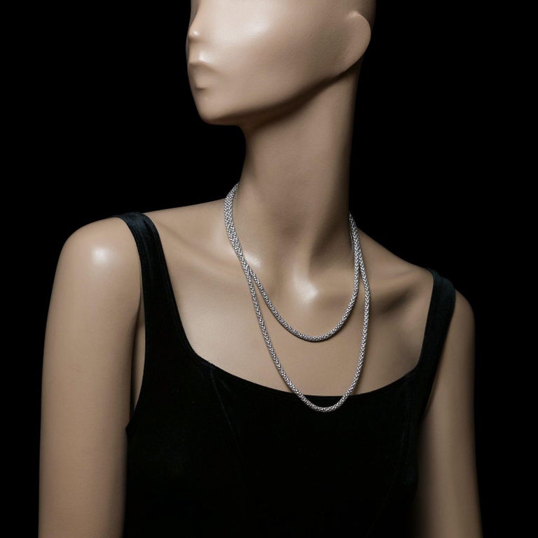 Hancocks Contemporary Beautiful Diamond And Platinum Chain Necklace ...