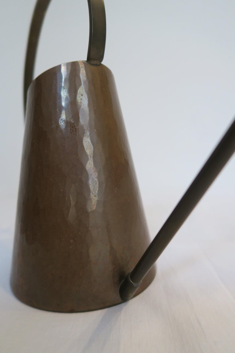 Hand-Beaten Copper Watering Can For Sale at 1stDibs