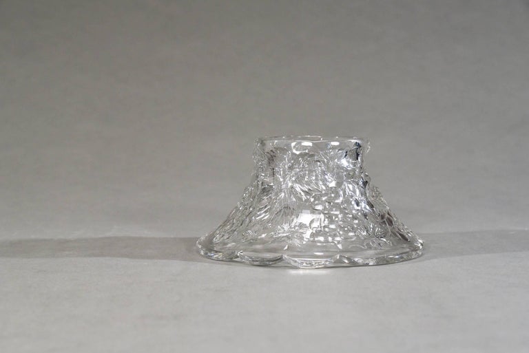 Hand Blown 2 Piece Intaglio Cut Crystal Punch Bowl with Grape Vine ...