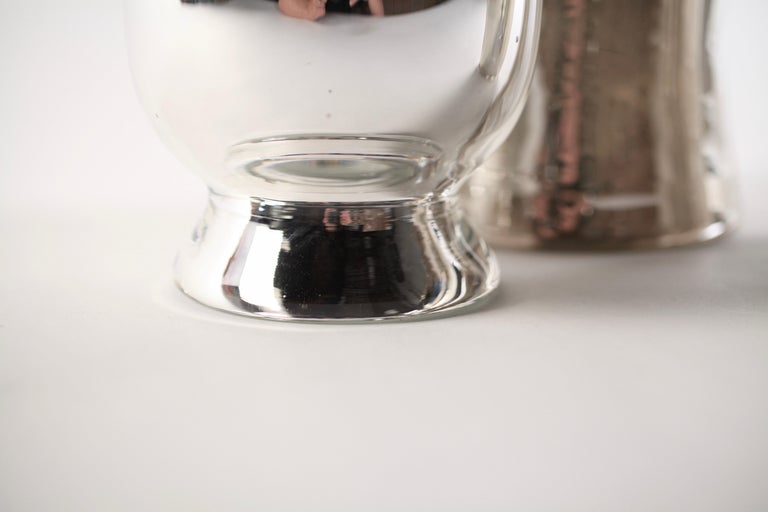 Hand Blown Glass and Mirrored Bomb Sculpture Trio #1 by Elizabeth Lyons ...