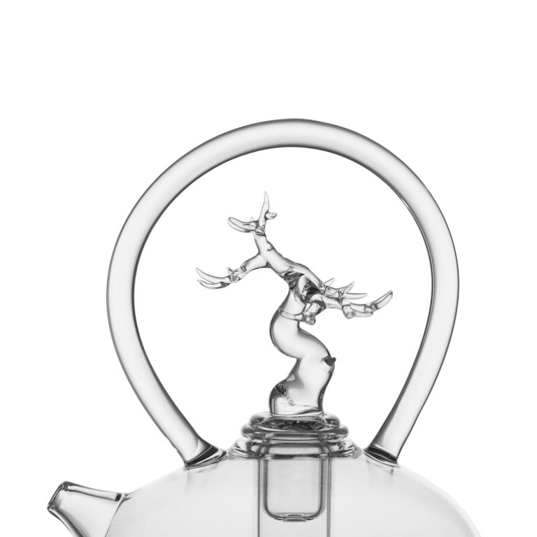Hand Blown Glass Bonsai Teapot by Simone Crestani For Sale at 1stDibs