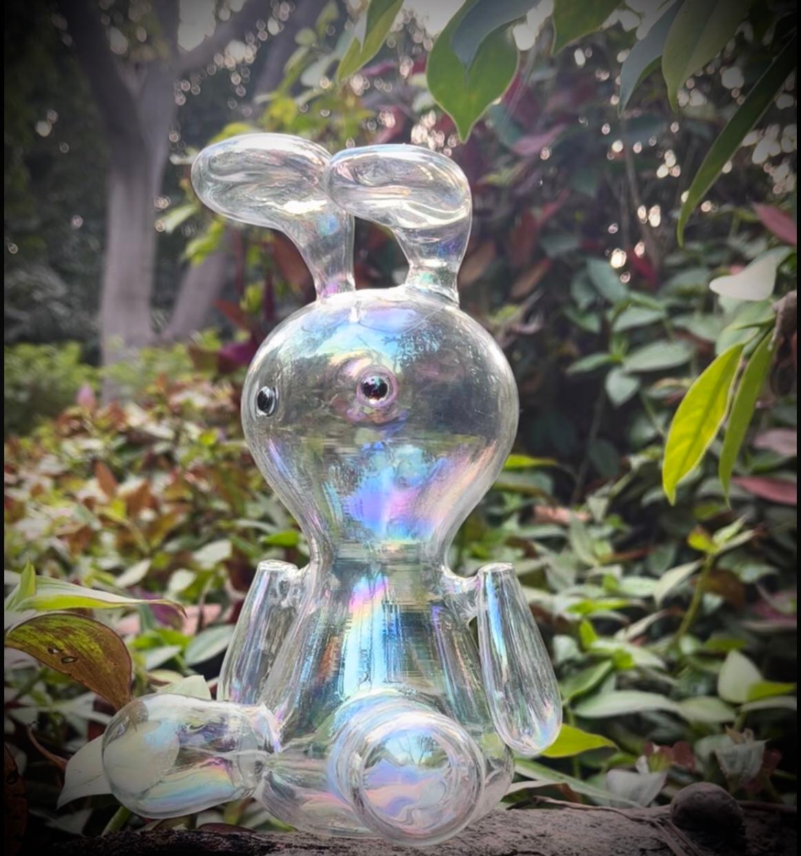 Hand Blown Glass Bunny at 1stDibs
