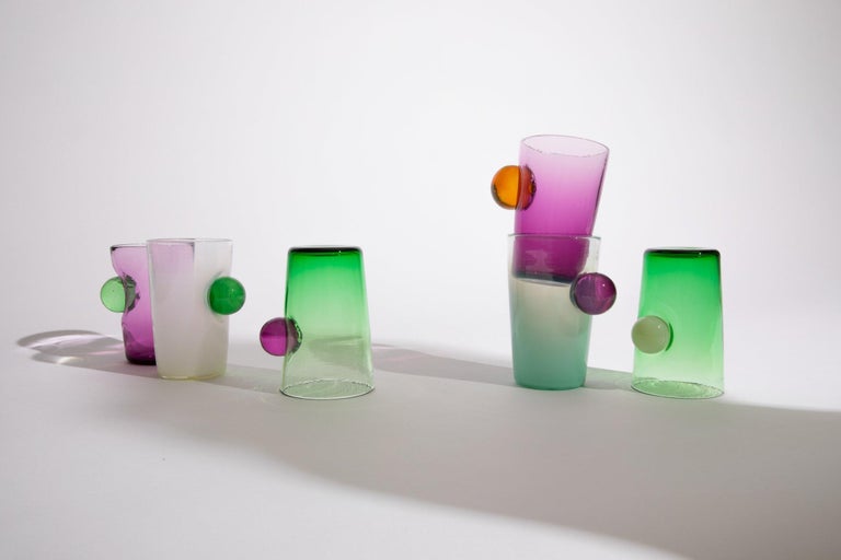 Handblown Glass Sunrise Sunset Cup 1 For Sale at 1stDibs