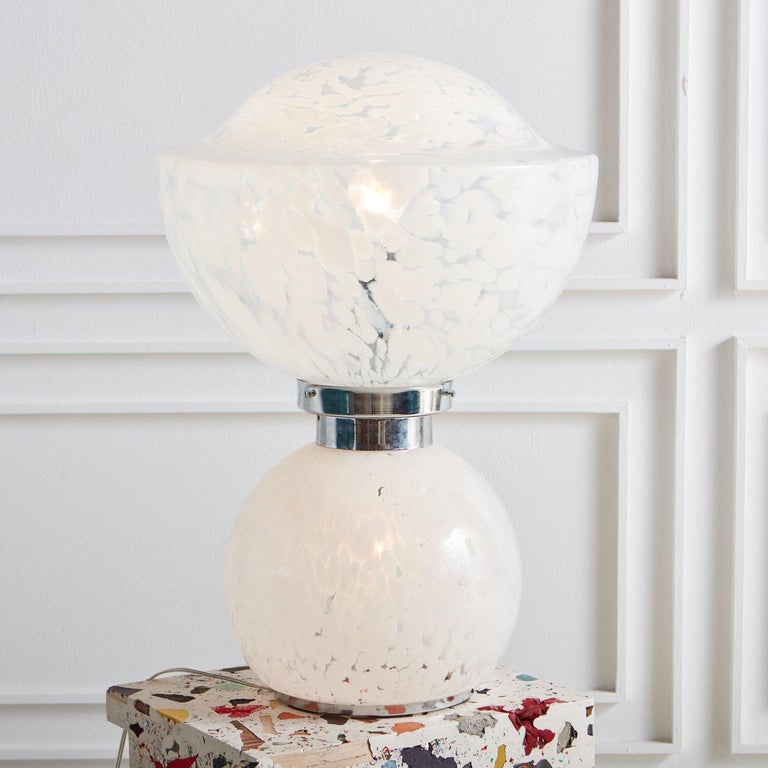 Hand Blown Glass Table Lamp in the Style of Carlo Nason, Italy 1970s For Sale at 1stDibs