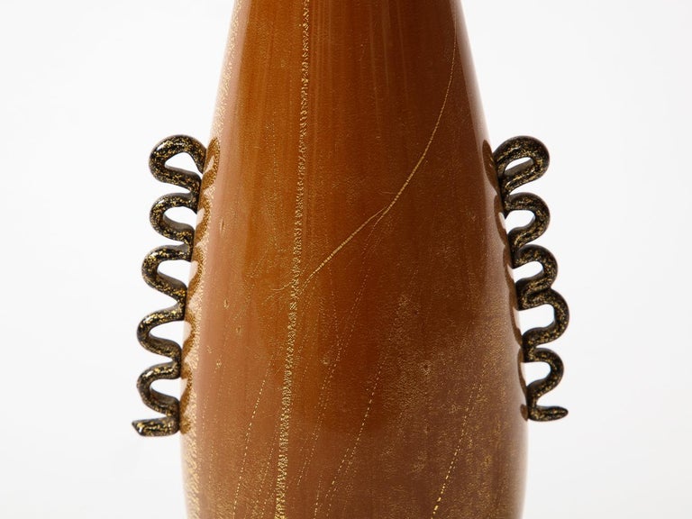 Hand Blown Murano Glass Vase by Ermanno Nason for Cenedese For Sale at ...