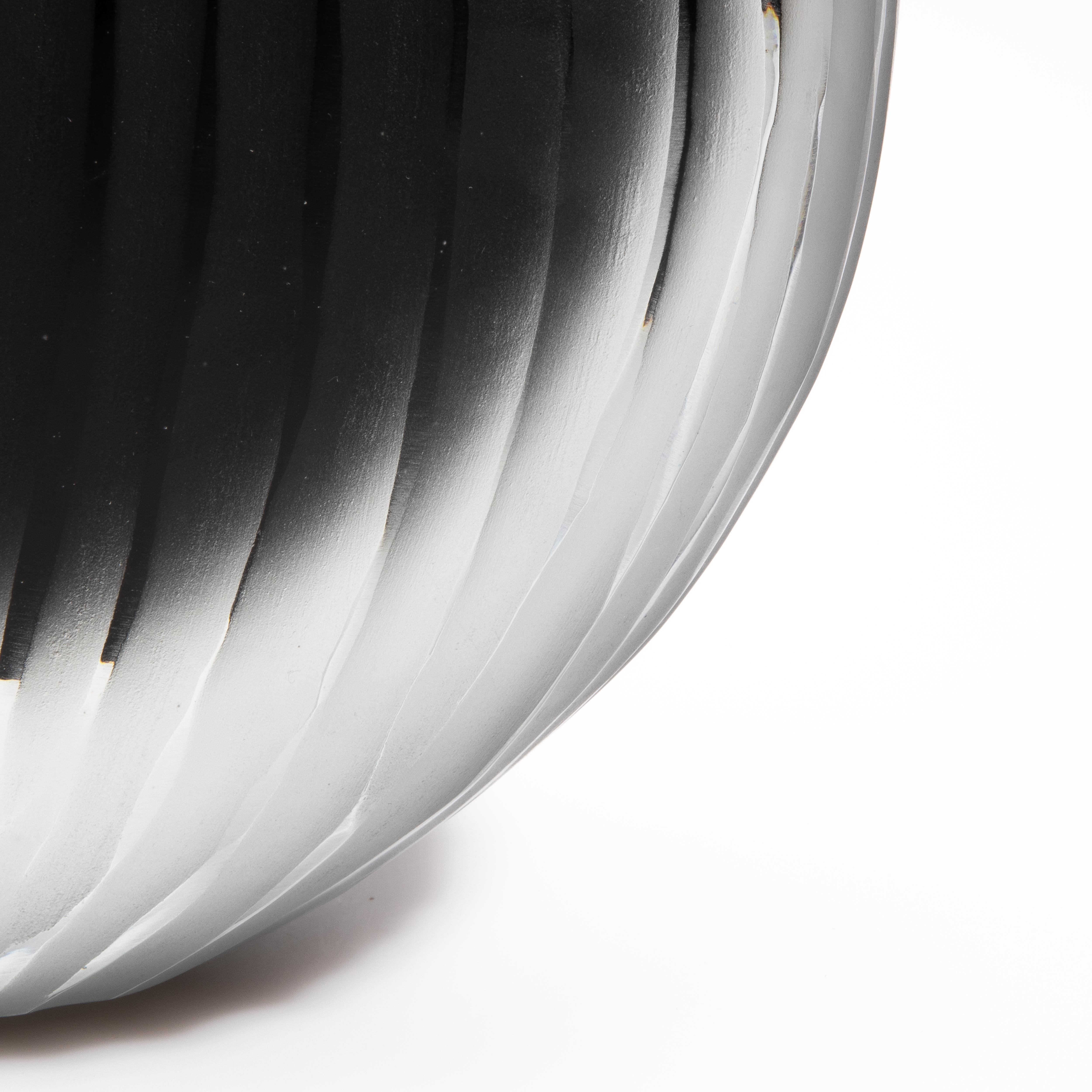Hand Blown Murano Vase Supreme in Black Medium For Sale at 1stDibs