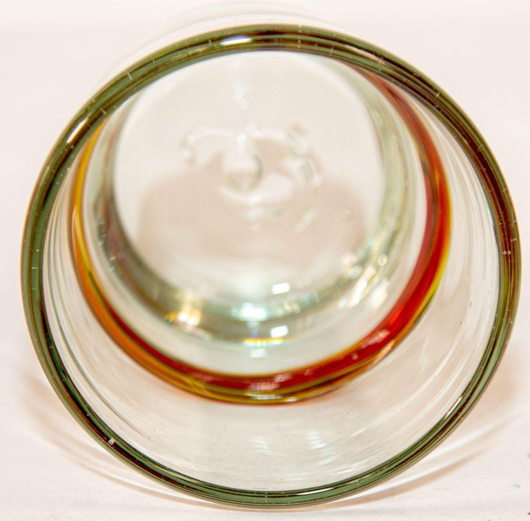 Hand Blown Vintage Double Old Fashioned Barware Drinking Glasses For ...