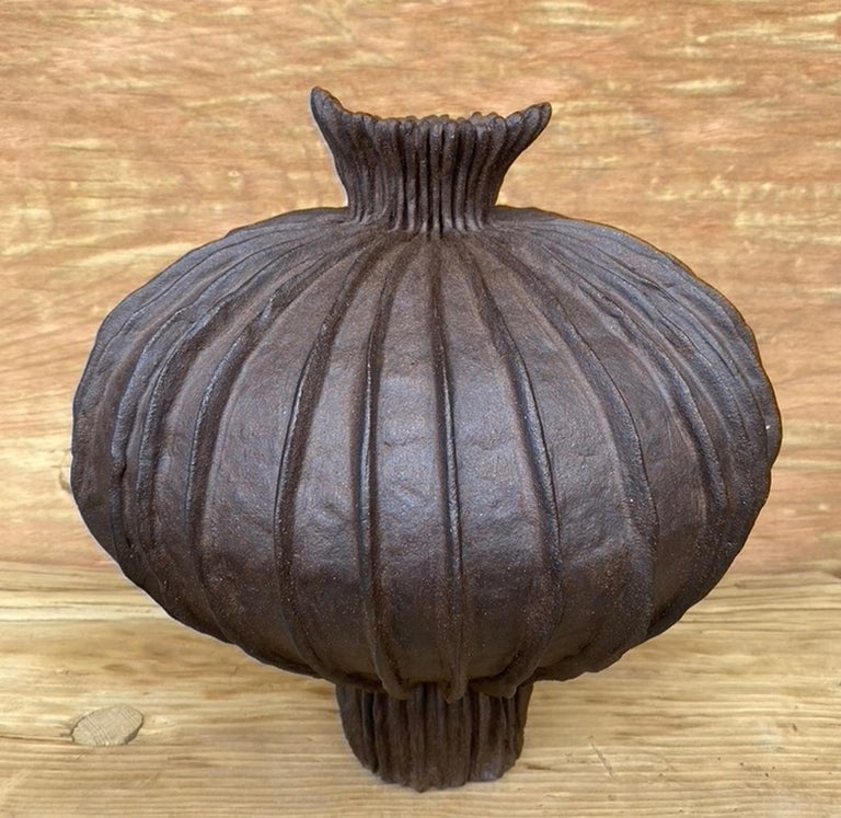 Hand Built Ceramic Vase at 1stDibs