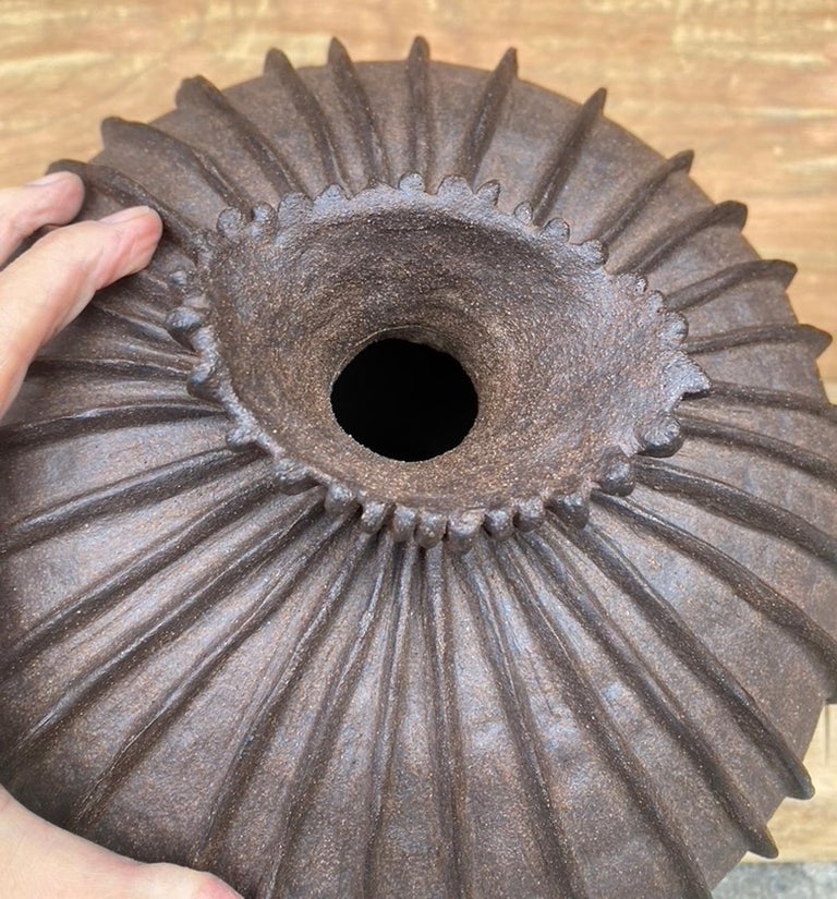 Hand Built Ceramic Vase at 1stDibs