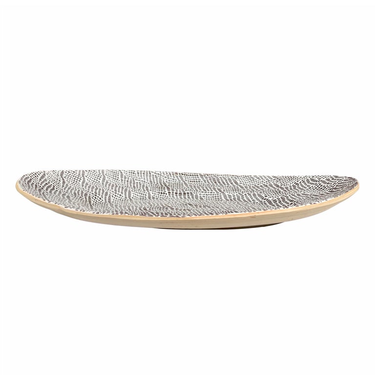 Hand-Built Studio Pottery Platter For Sale at 1stDibs