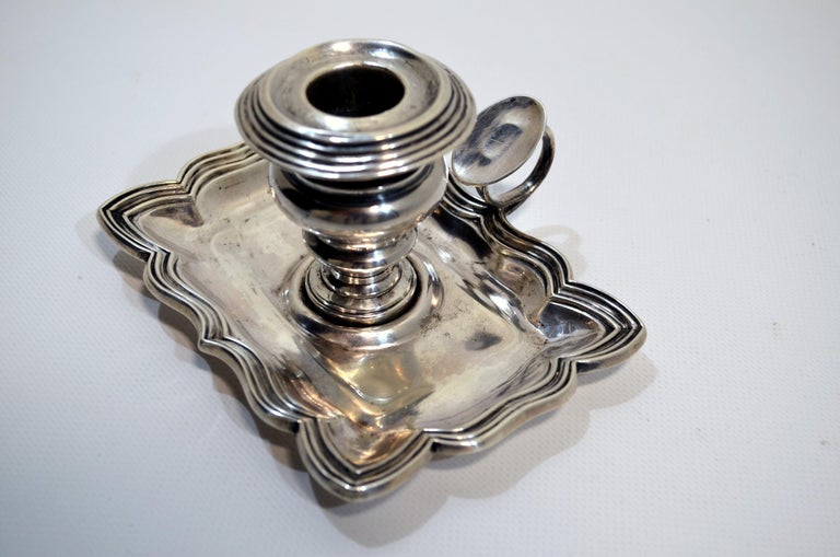Hand Candlestick in French Sterling Silver Hallmarked Minerve 19th ...