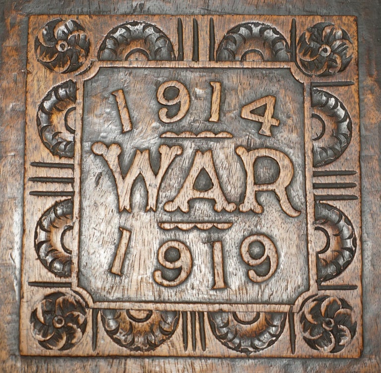 Hand Carved 1914-1919 WWI Side Table Must See Pictures One of a Kind ...