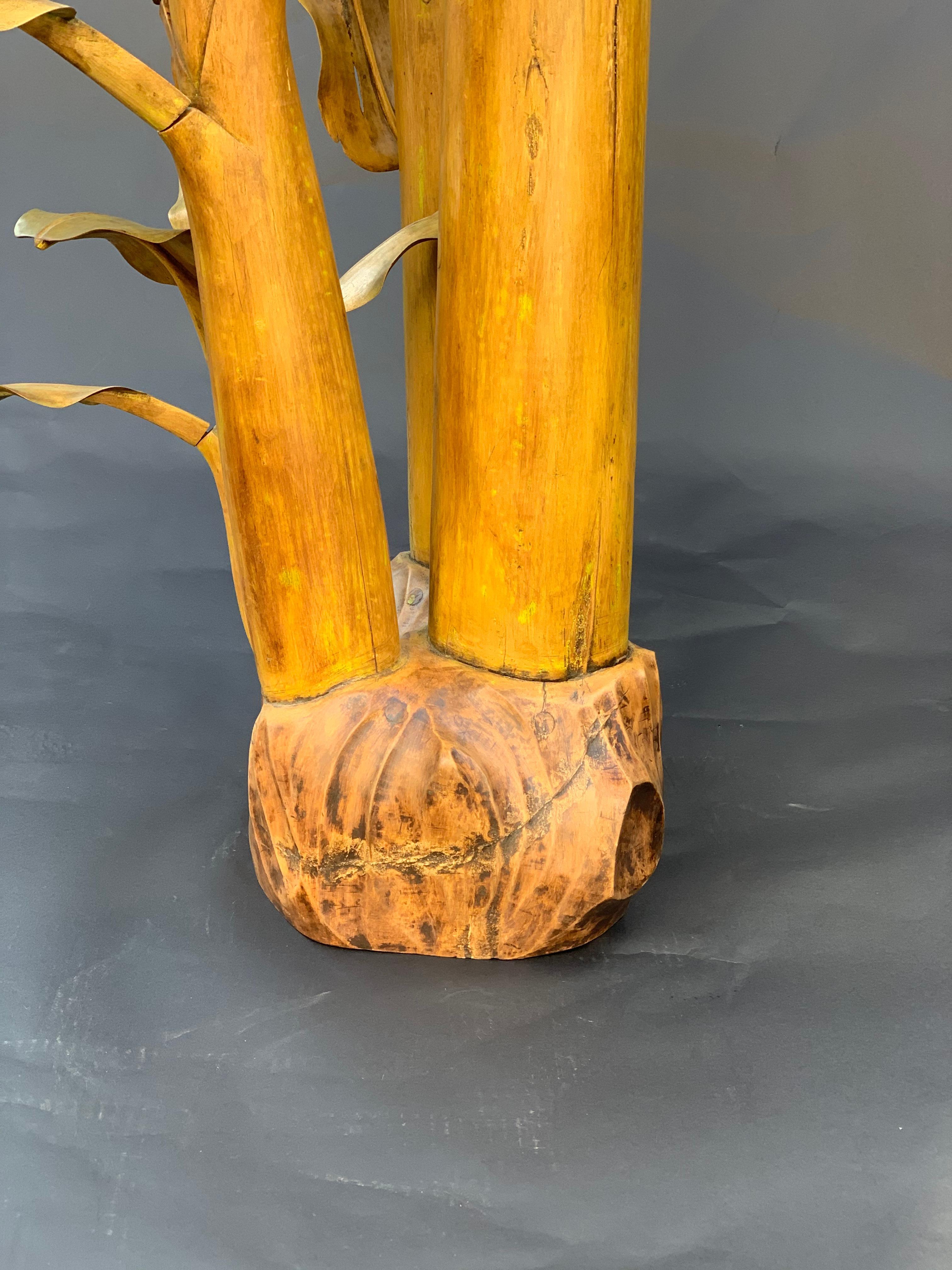 Hand Carved Banana Tree at 1stDibs