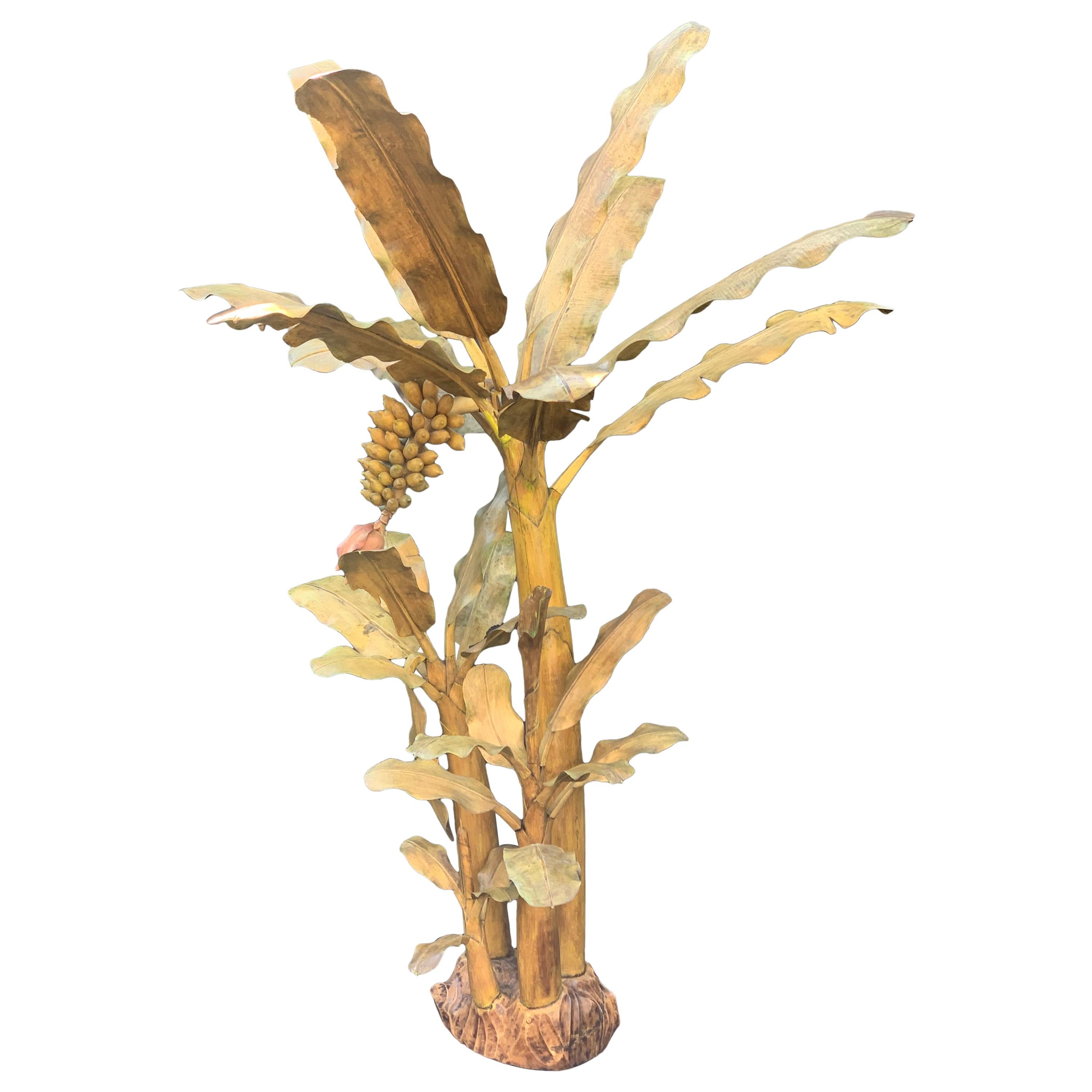 Hand Carved Banana Tree at 1stDibs