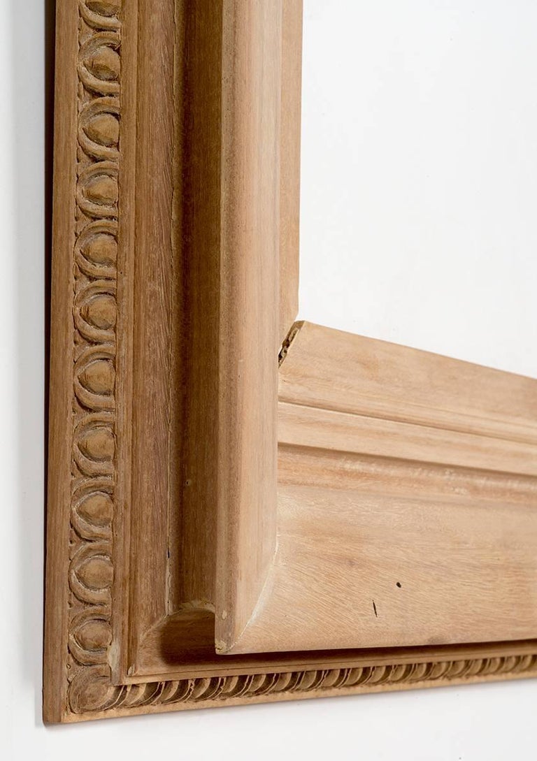 Hand-Carved Beached Mahogany Frame at 1stDibs