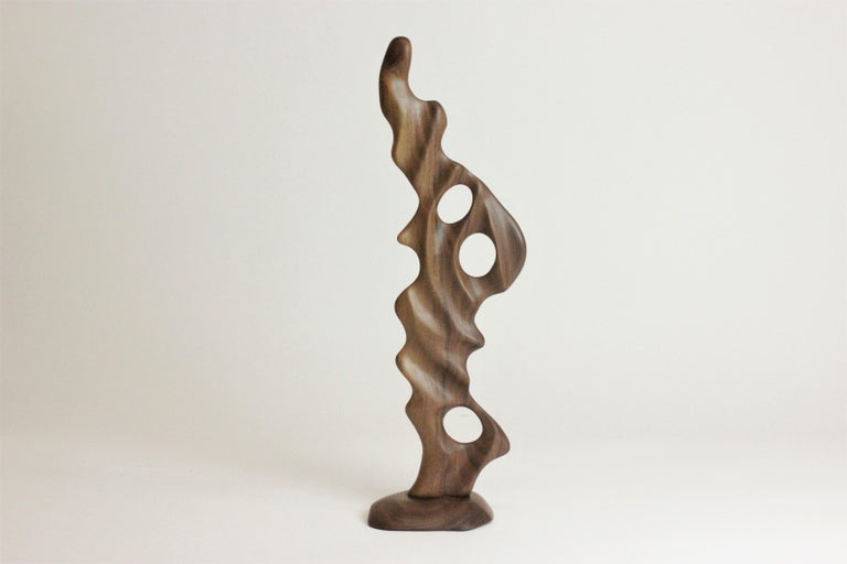 Hand Carved Biomorphic Wooden Sculpture II For Sale at 1stDibs