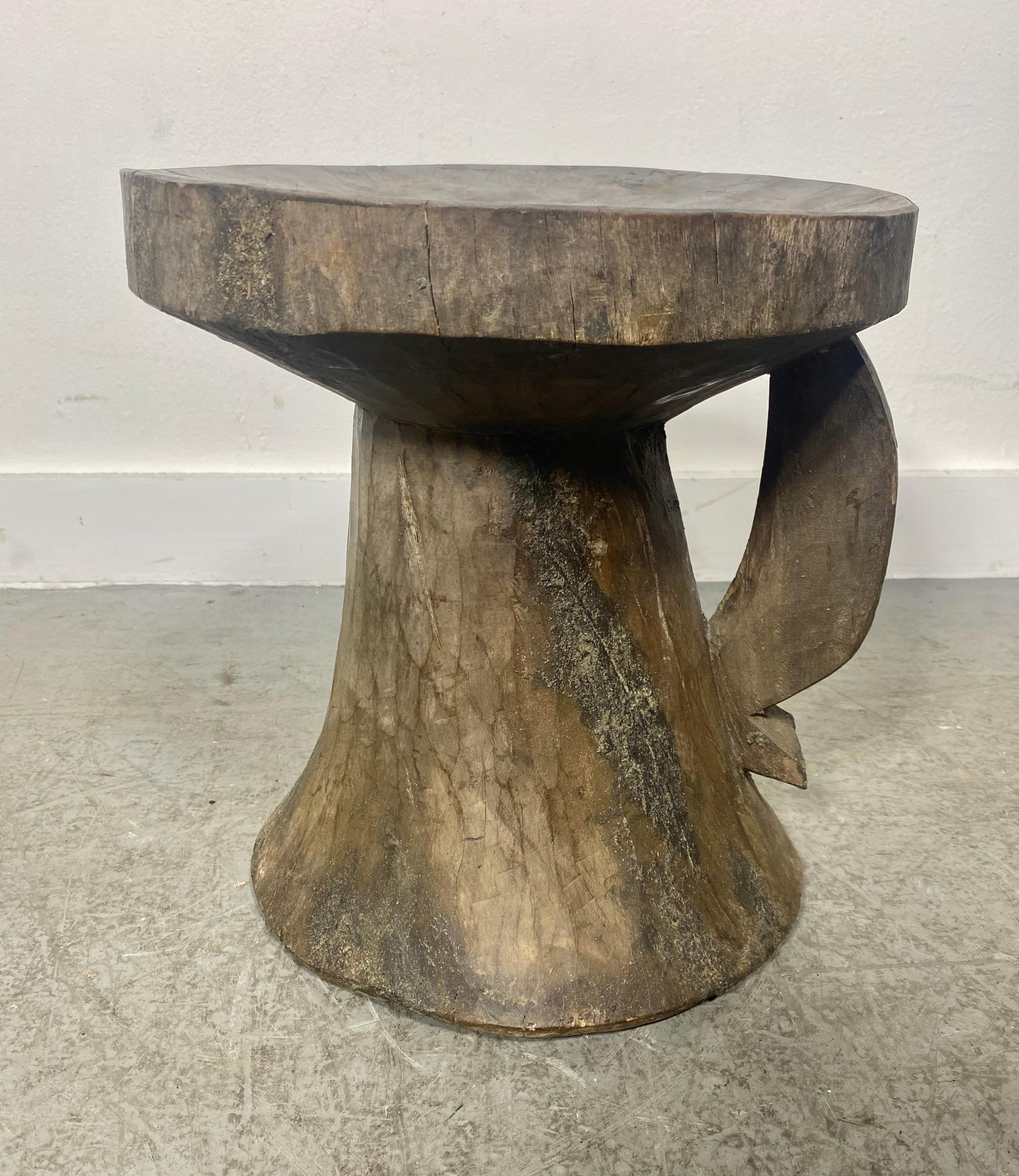 Hand carved contemporary African style stools For Sale at 1stDibs