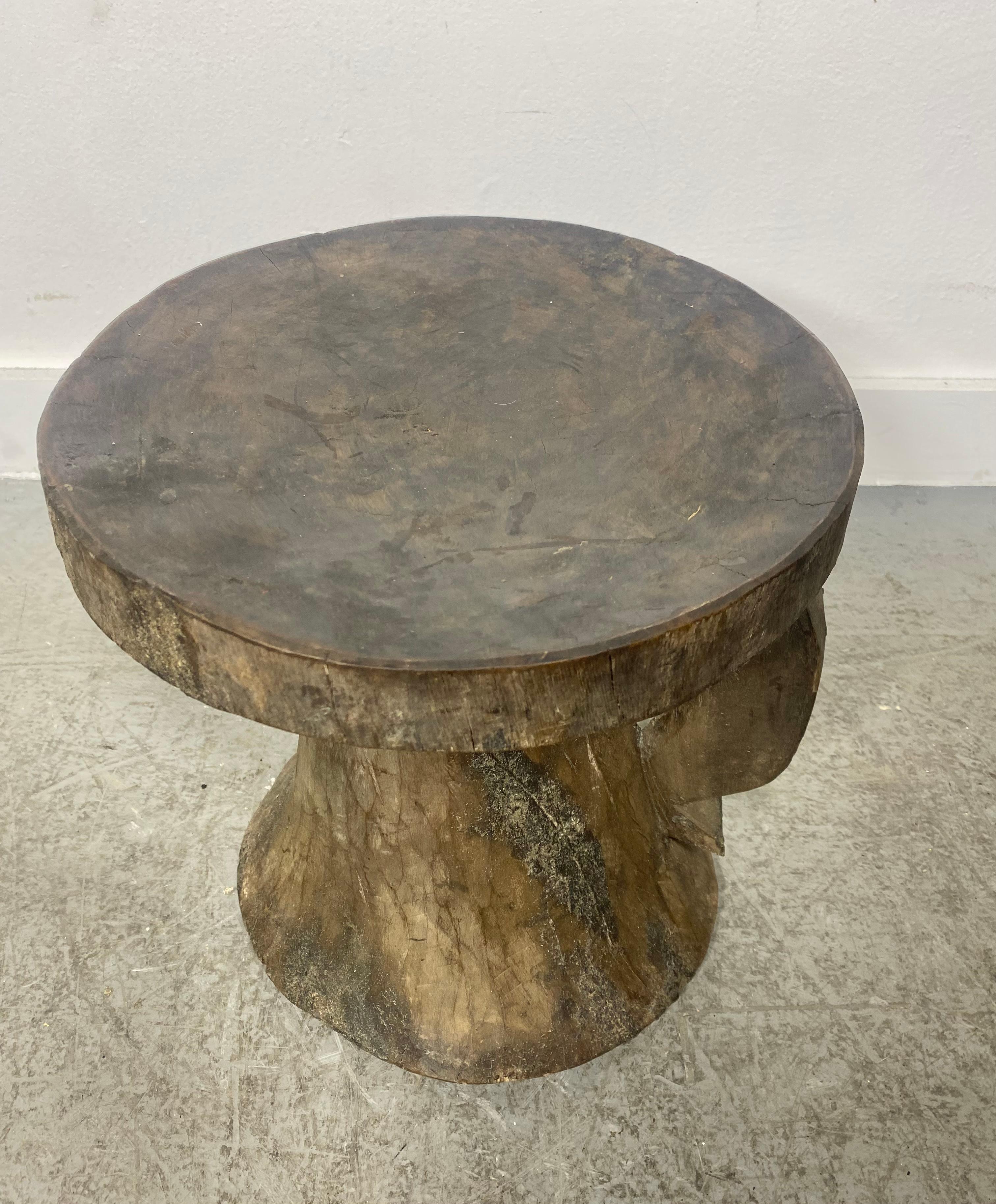 Hand carved contemporary African style stools For Sale at 1stDibs