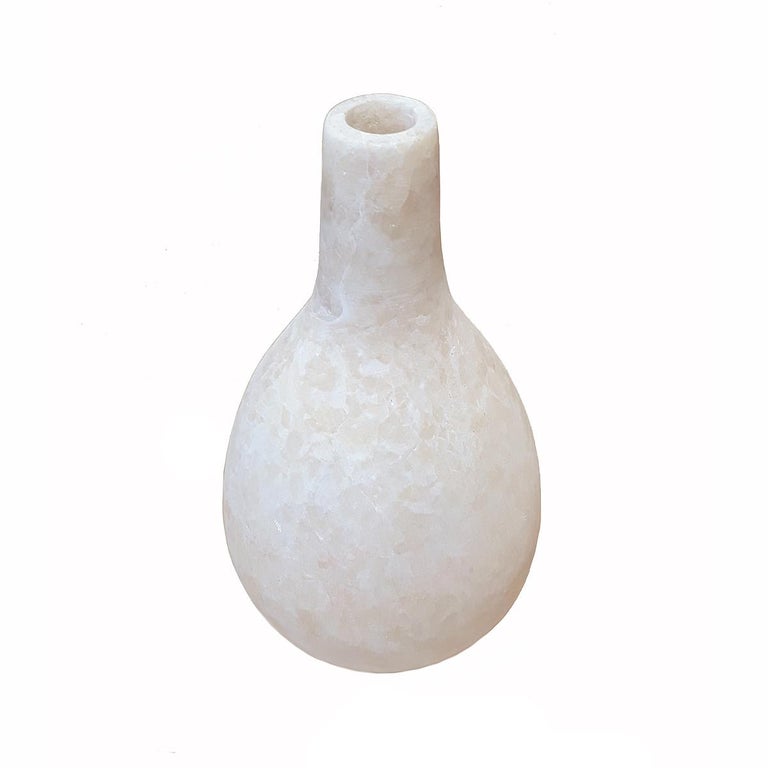 Hand-Carved Egyptian Alabaster Bottle For Sale at 1stDibs
