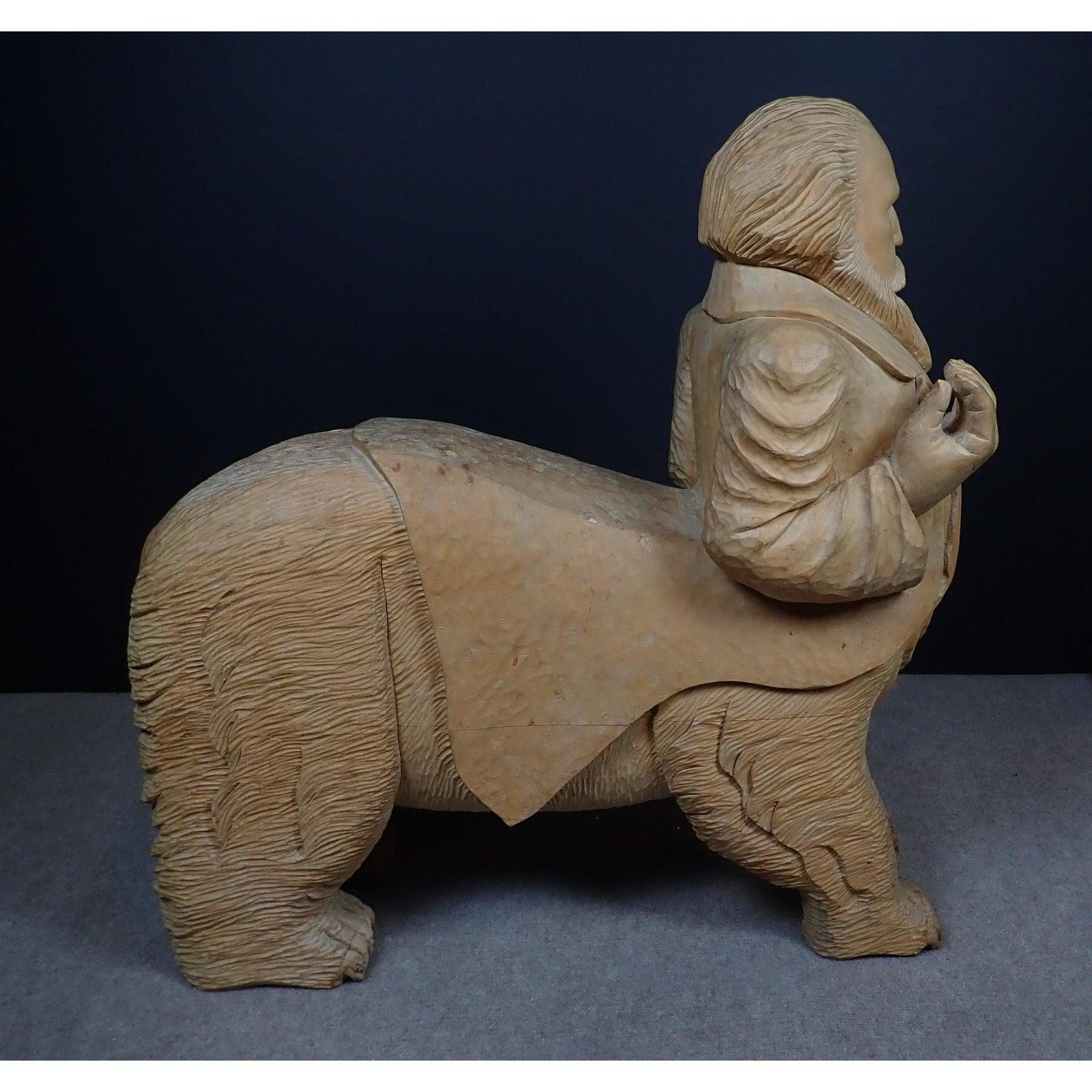 Hand Carved Fantasy Carousel Sculpture at 1stDibs