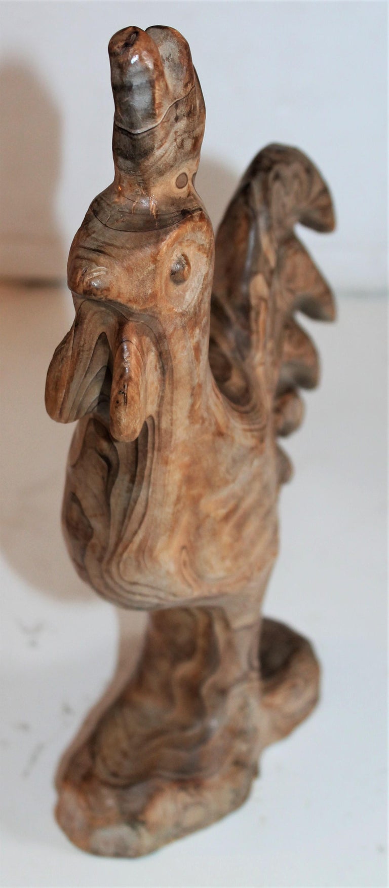 Hand Carved Folky Chicken at 1stDibs