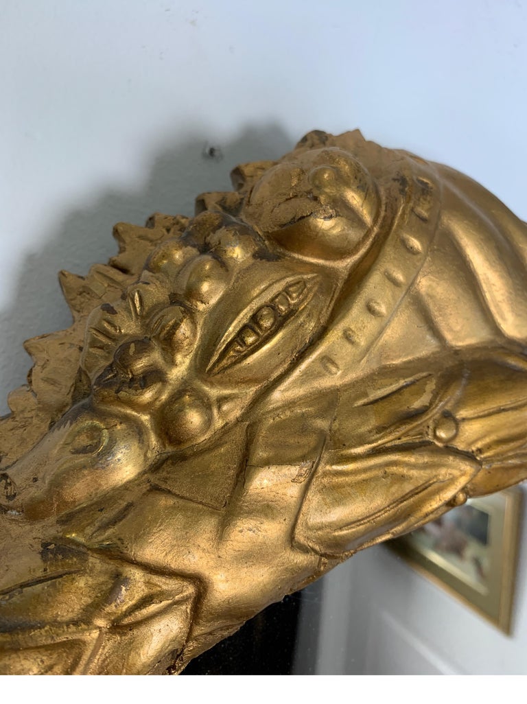 Hand Carved Giltwood and Gesso American Period Mirror, circa 1820-1840 ...