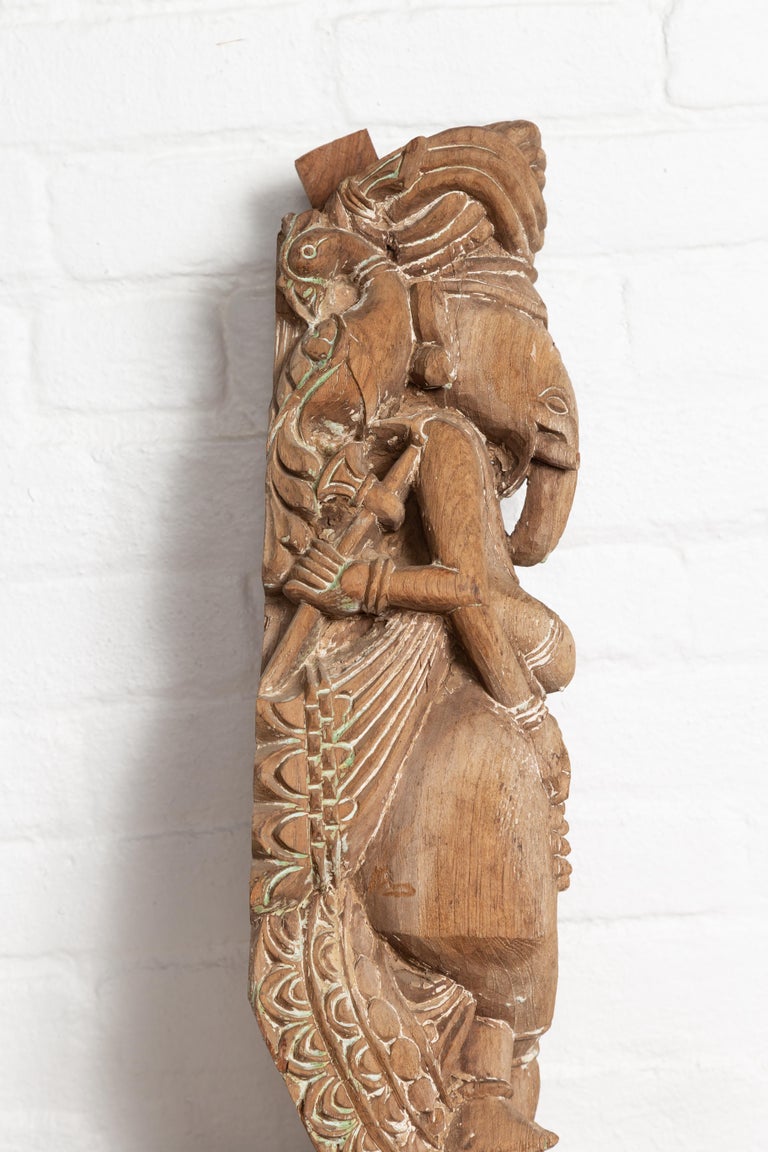 Hand Carved Indian Temple Carving from Gujarat Depicting the Hindu ...