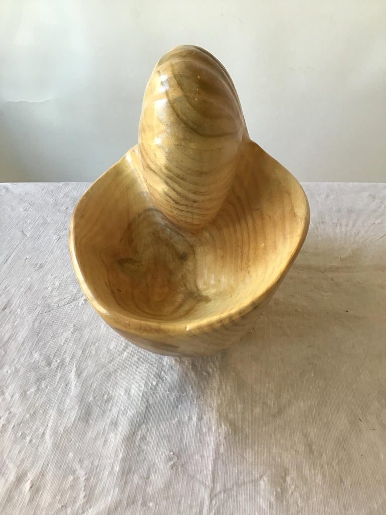 Hand Carved Large Wood Seashell at 1stDibs | wooden shell, carved ...