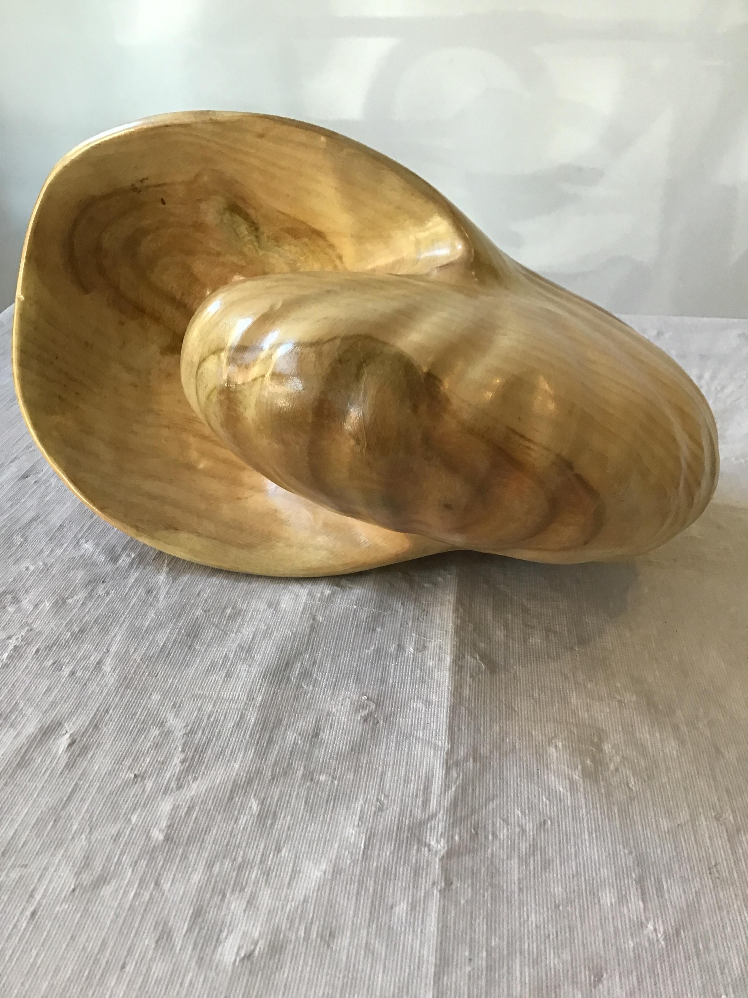 Hand Carved Large Wood Seashell at 1stDibs | wood shells, carved ...