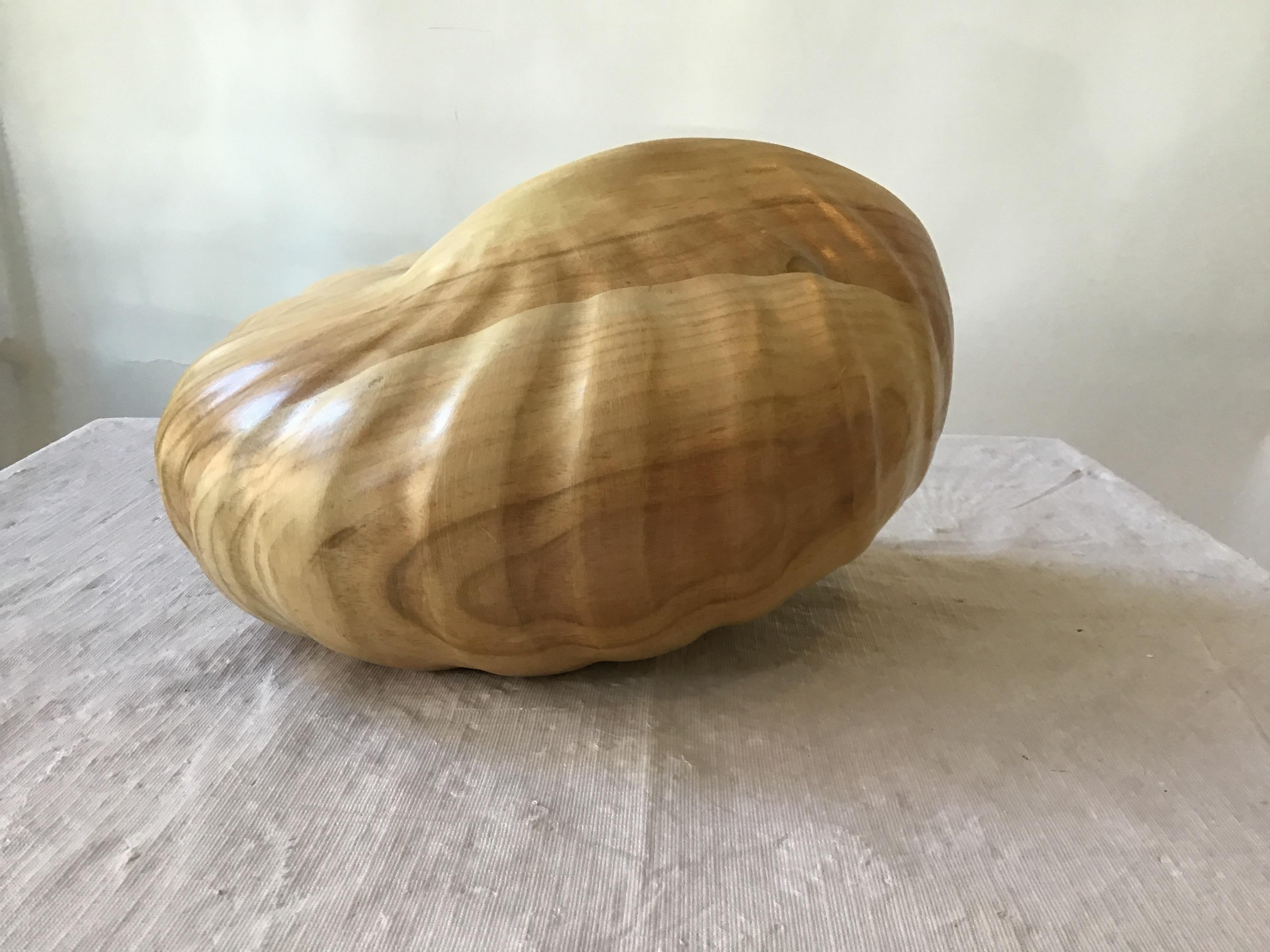 Hand Carved Large Wood Seashell at 1stDibs | wood shells, carved ...