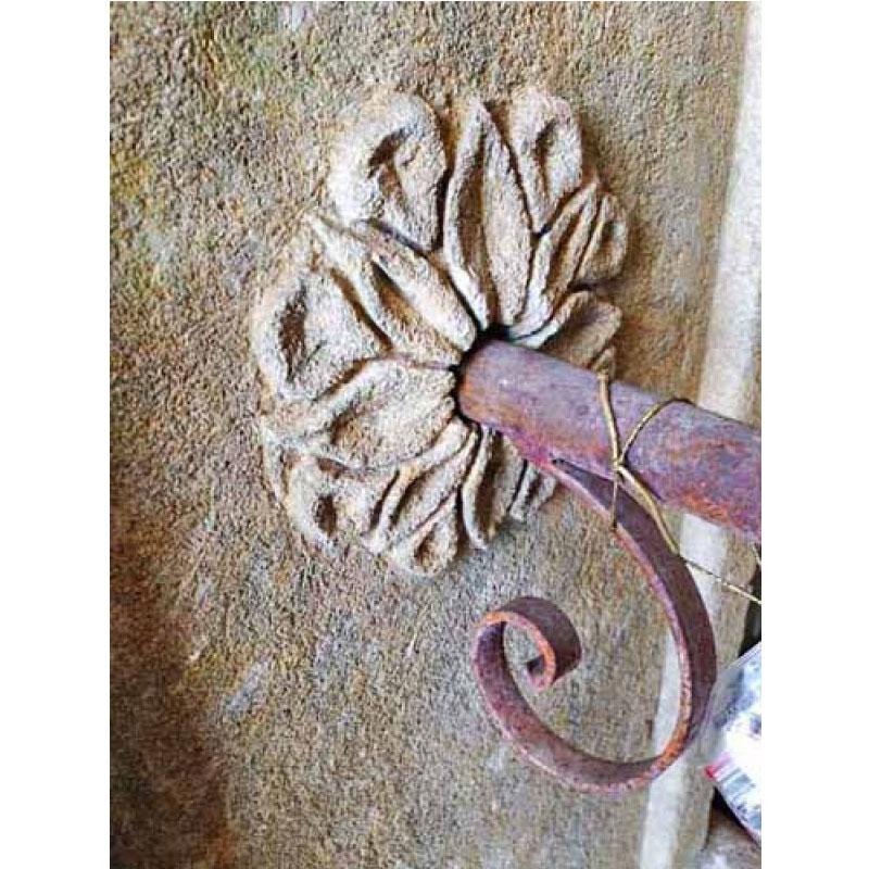 Hand Carved Limestone Wall Fountain at 1stDibs