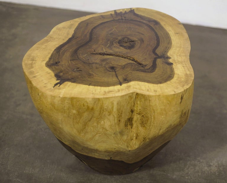 Hand Carved Live Edge Solid Wood Trunk Table ƒ2 by Costantini ...