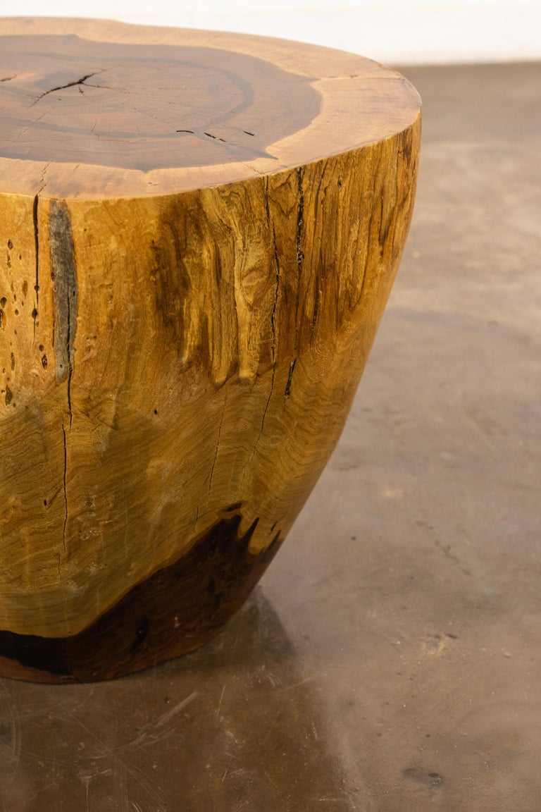 Hand Carved Live Edge Solid Wood Trunk Table ƒ37 by Costantini, in ...