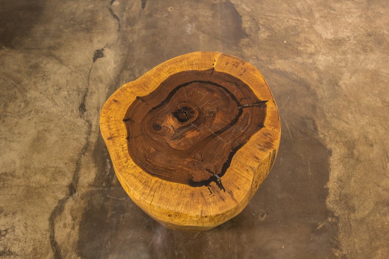 Hand Carved Live Edge Solid Wood Trunk Table ƒ37 by Costantini, in ...