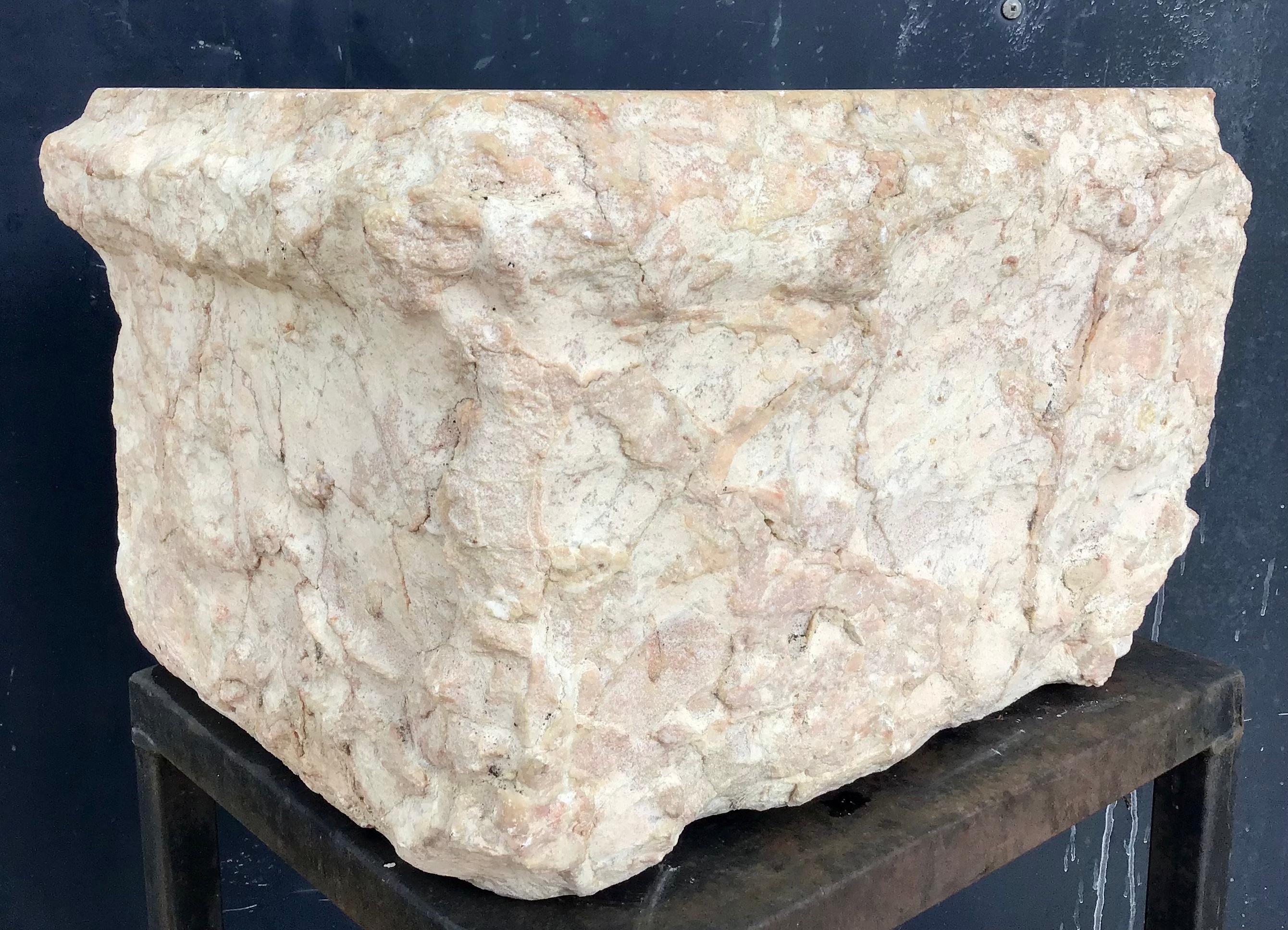 Hand Carved Marble Container Sink Basin Planter For Sale at 1stDibs