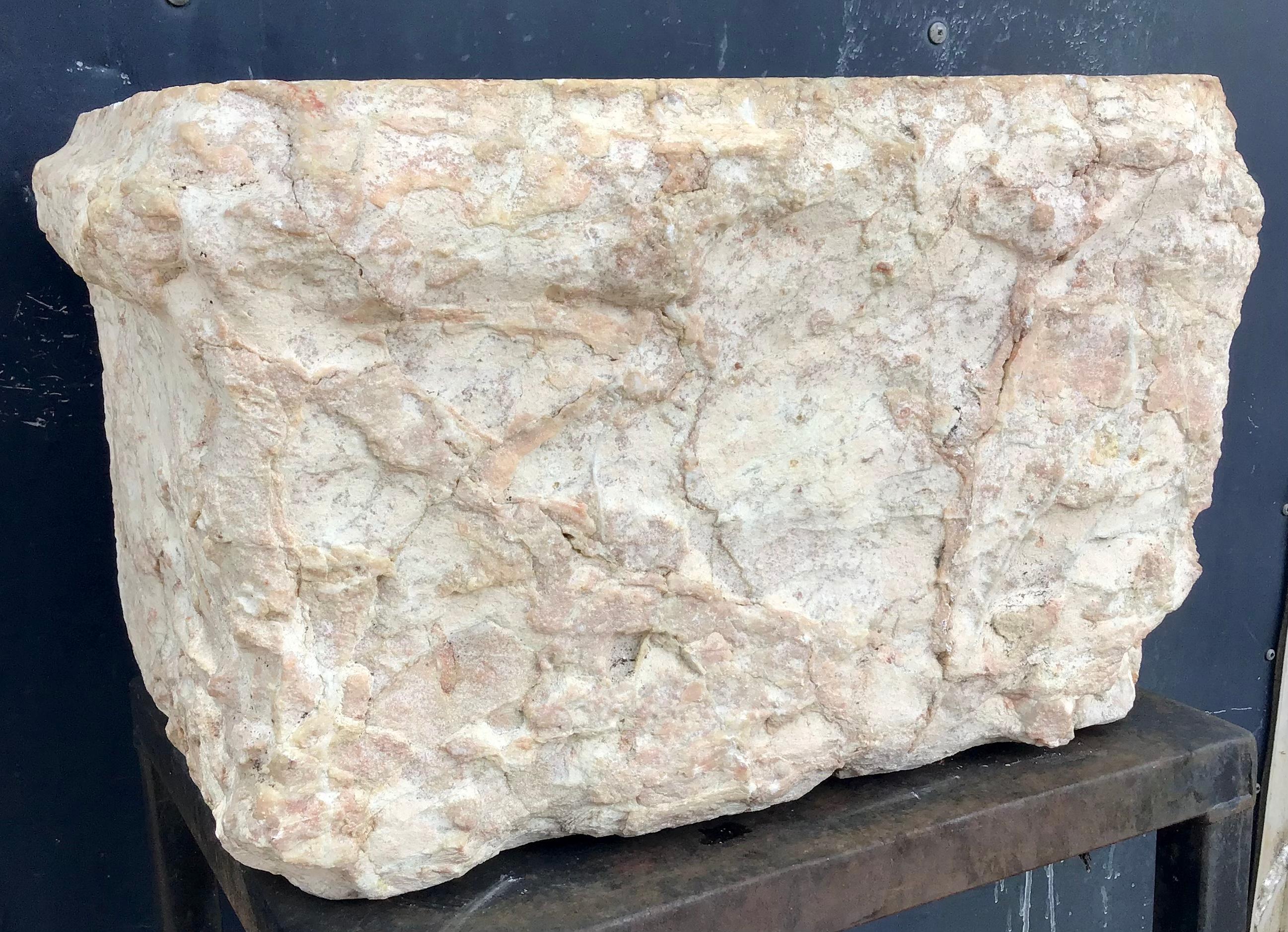 Hand Carved Marble Container Sink Basin Planter For Sale at 1stDibs