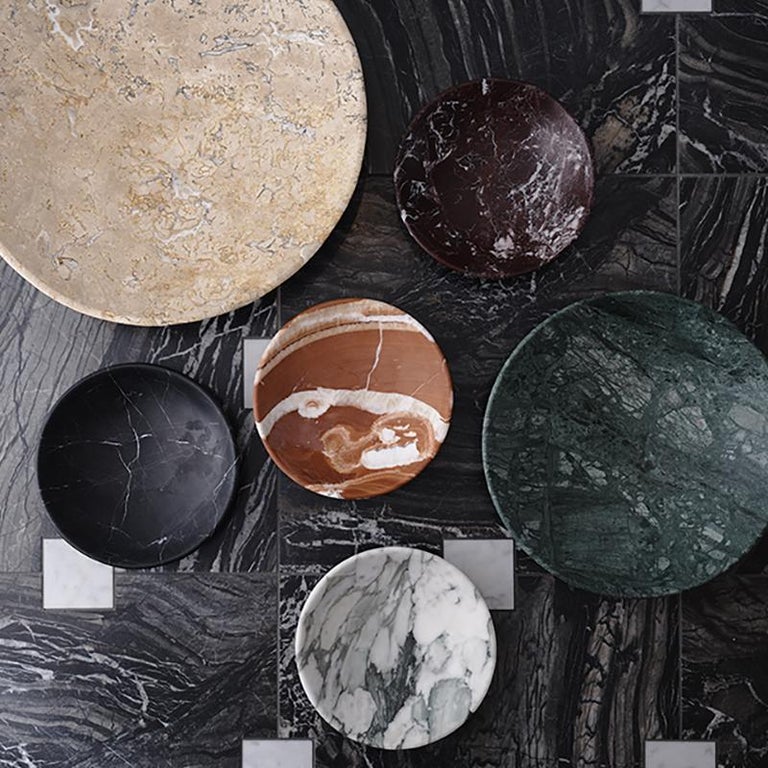 Hand Carved Medium Marble Niemeyer Bowl by Greg Natale at 1stDibs