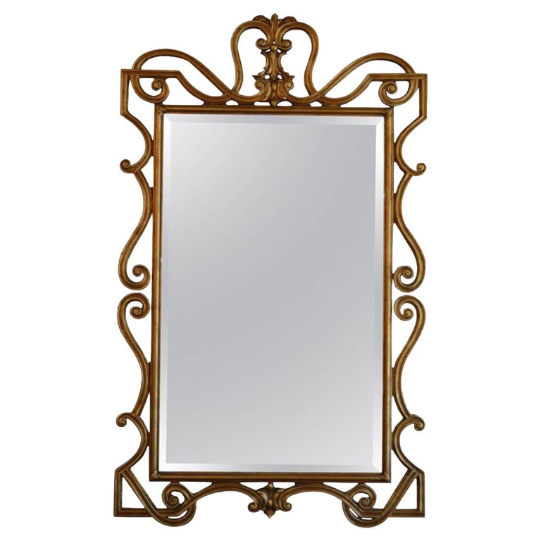 Hand Carved Neoclassical Mirror For Sale at 1stDibs