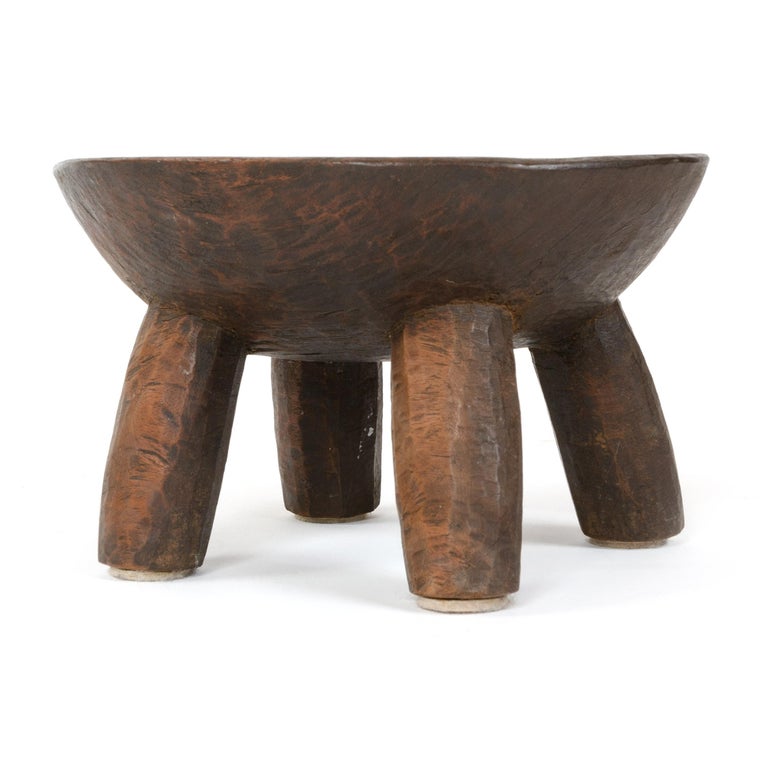 Hand Carved Nigerian Tribal Stool at 1stDibs